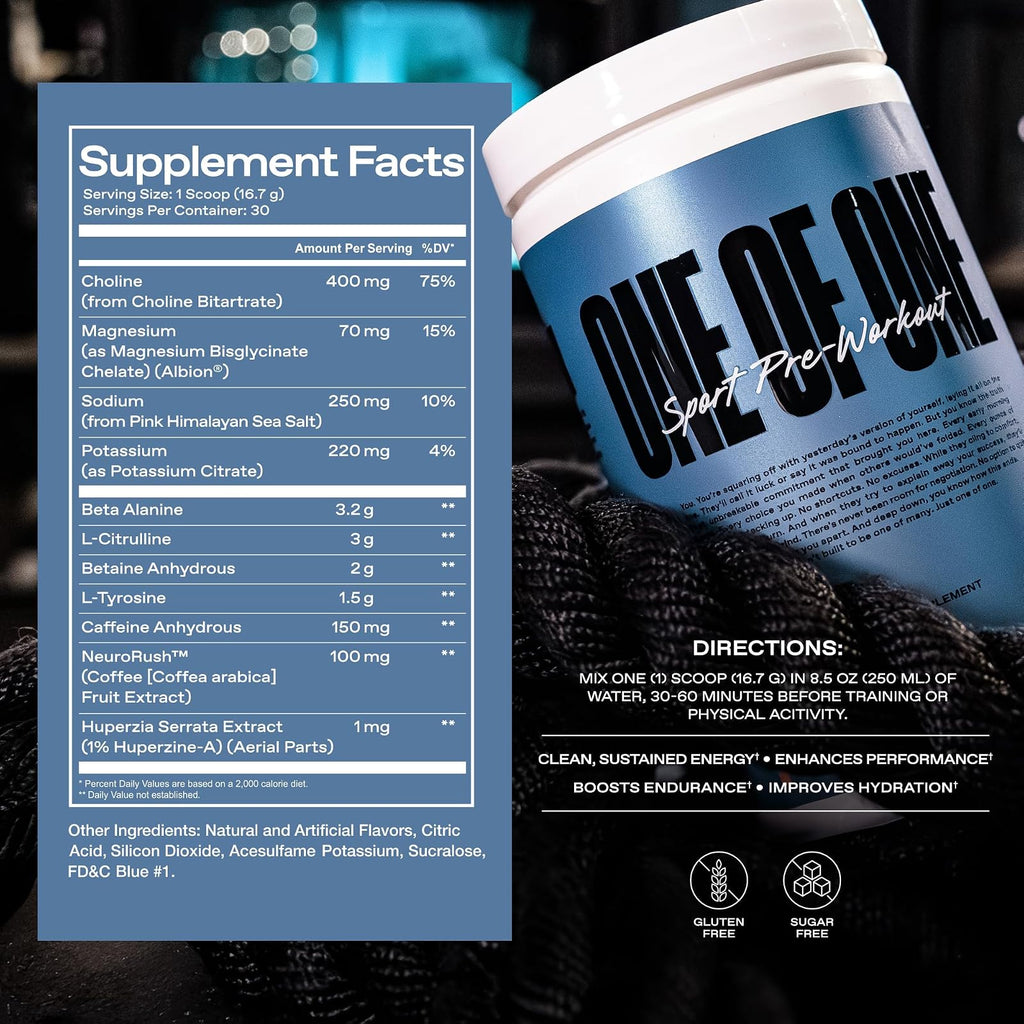 Delicious Blue Razz flavour supplement