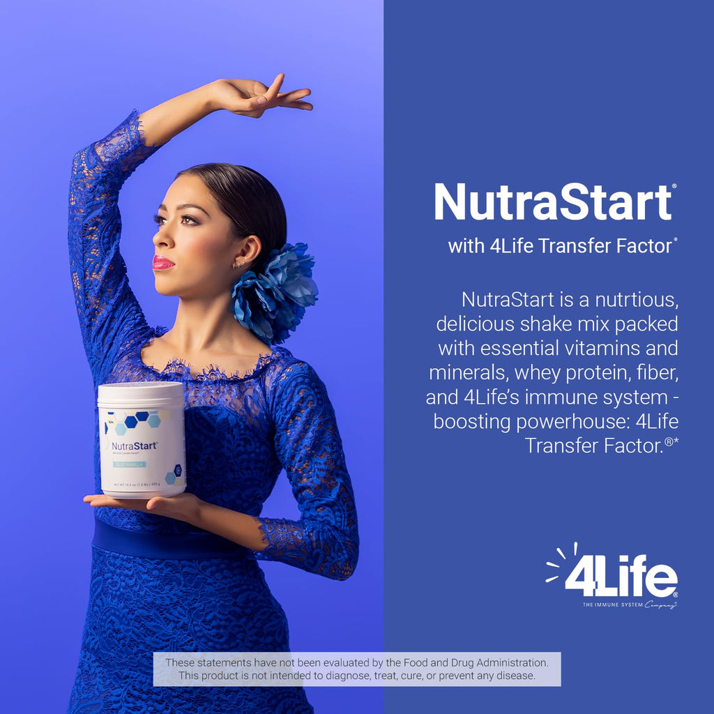 delicious blue vanilla flavour protein shake