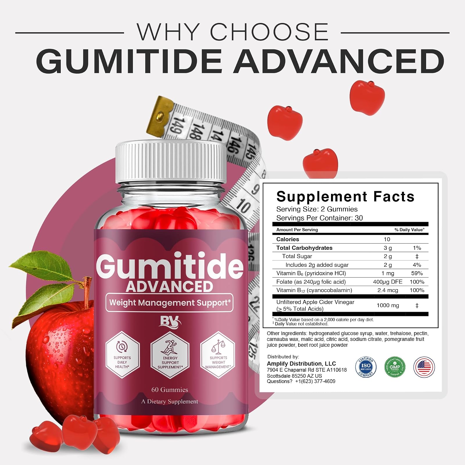 Delicious BLUE VIBE multivitamin gummies
