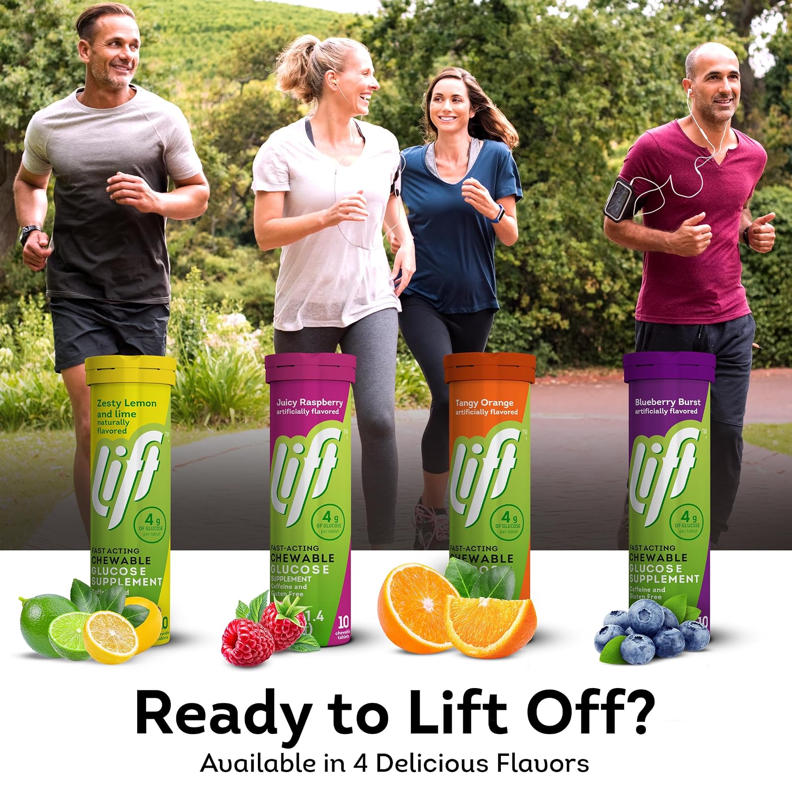 Delicious blueberry energy boost tablets