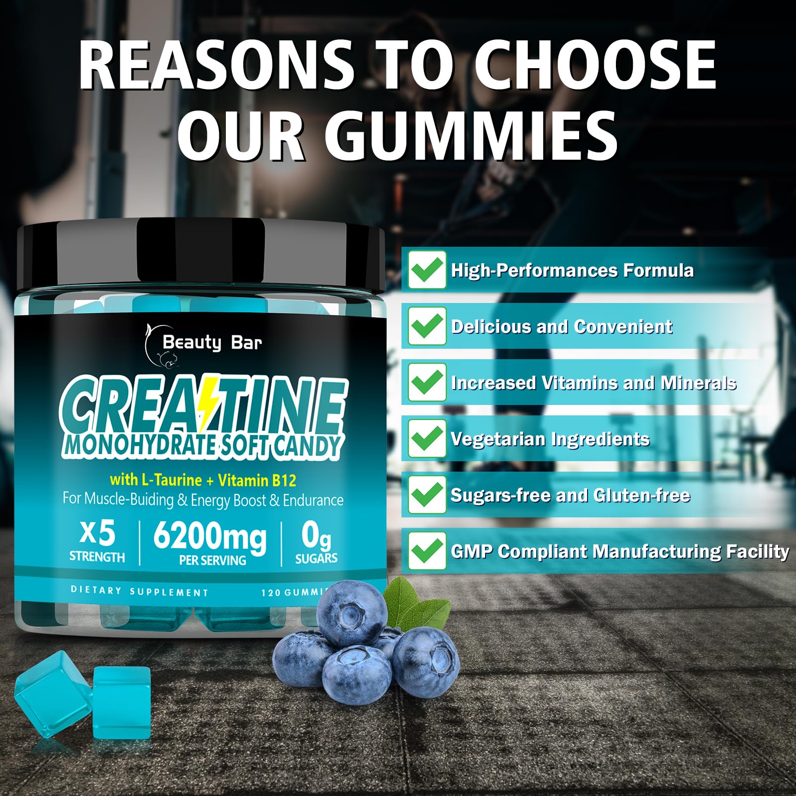 Delicious blueberry flavour sports nutrition