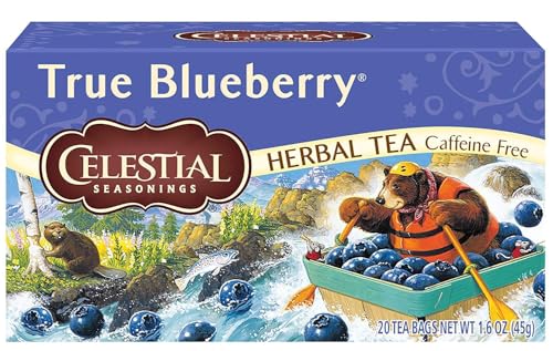 Delicious blueberry herbal infusion