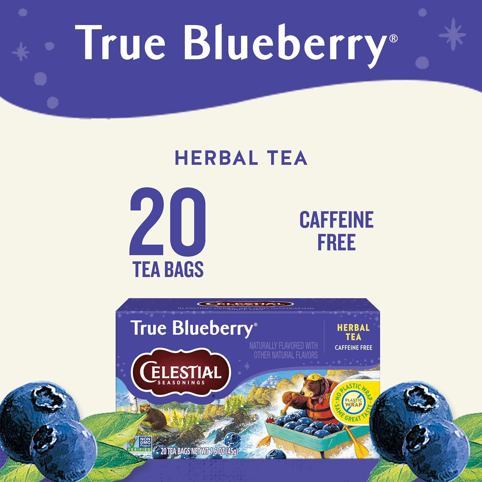 delicious blueberry herbal infusion
