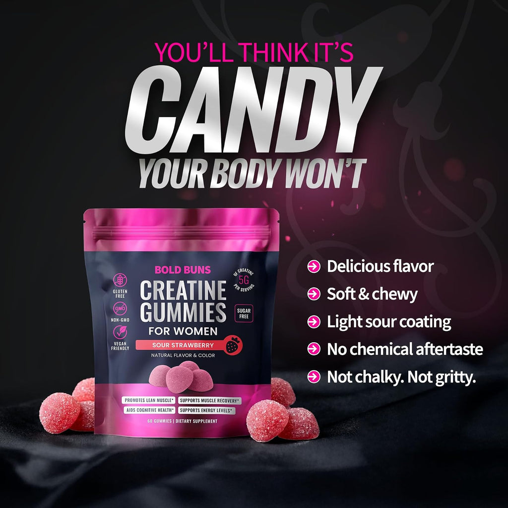 Delicious Bold Buns creatine gummies