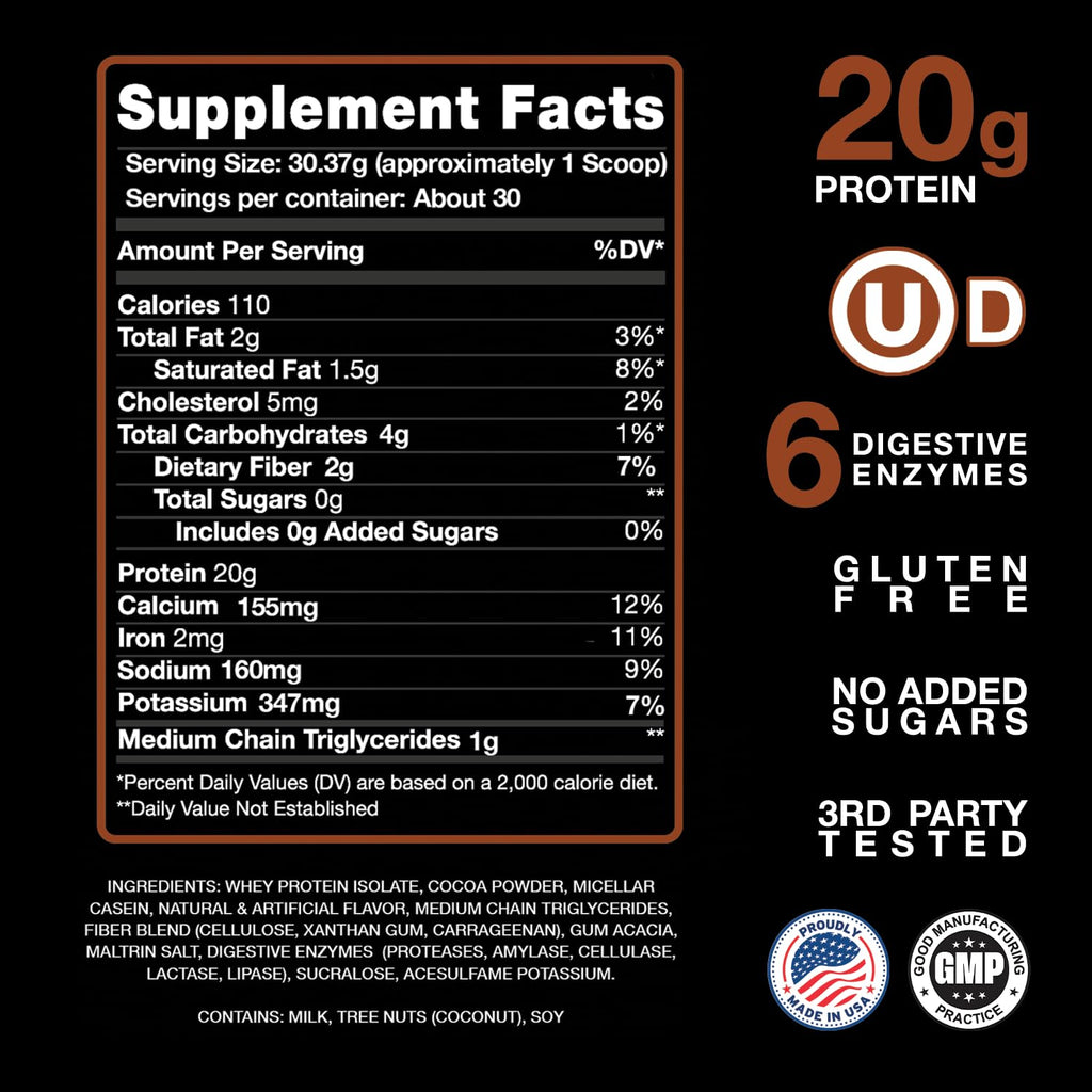 delicious brownie batter protein supplement
