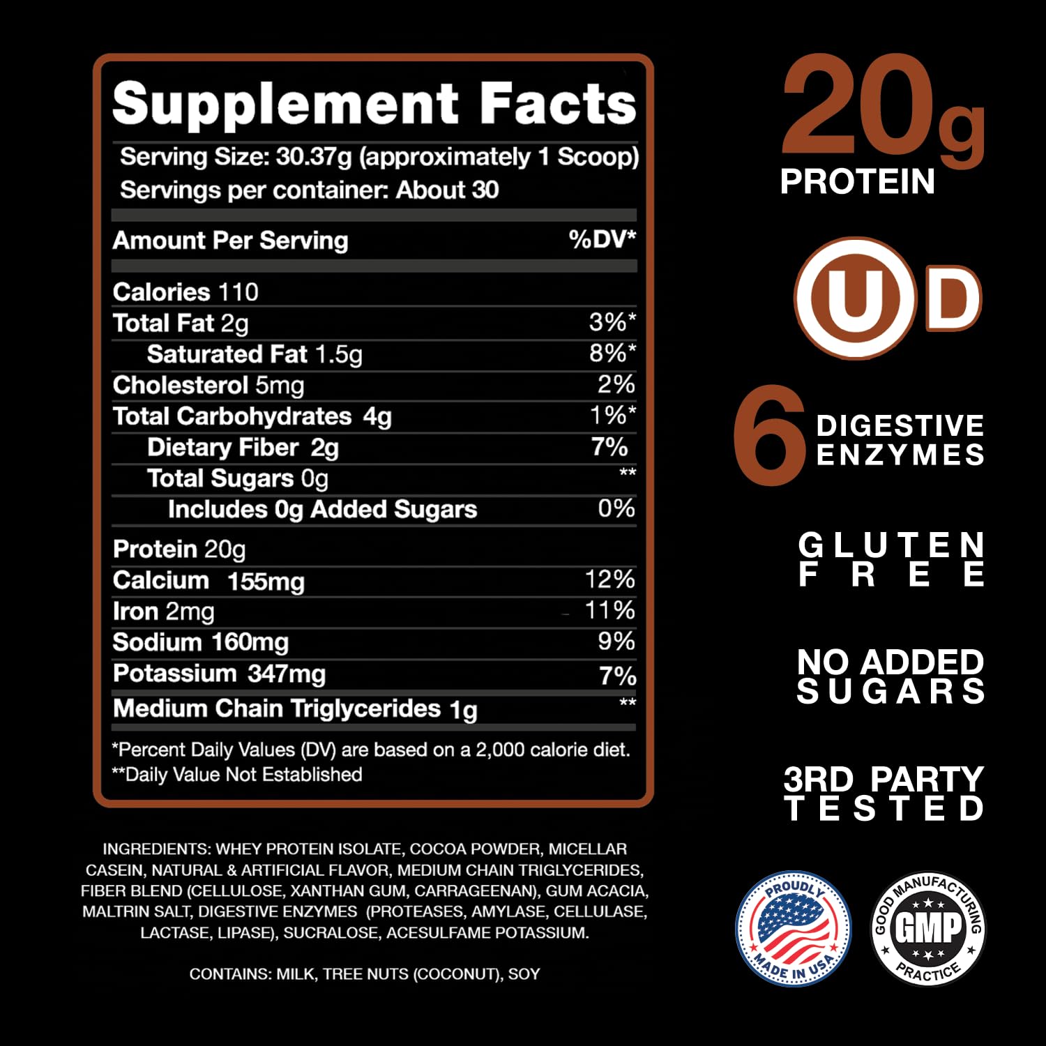 delicious brownie batter protein supplement
