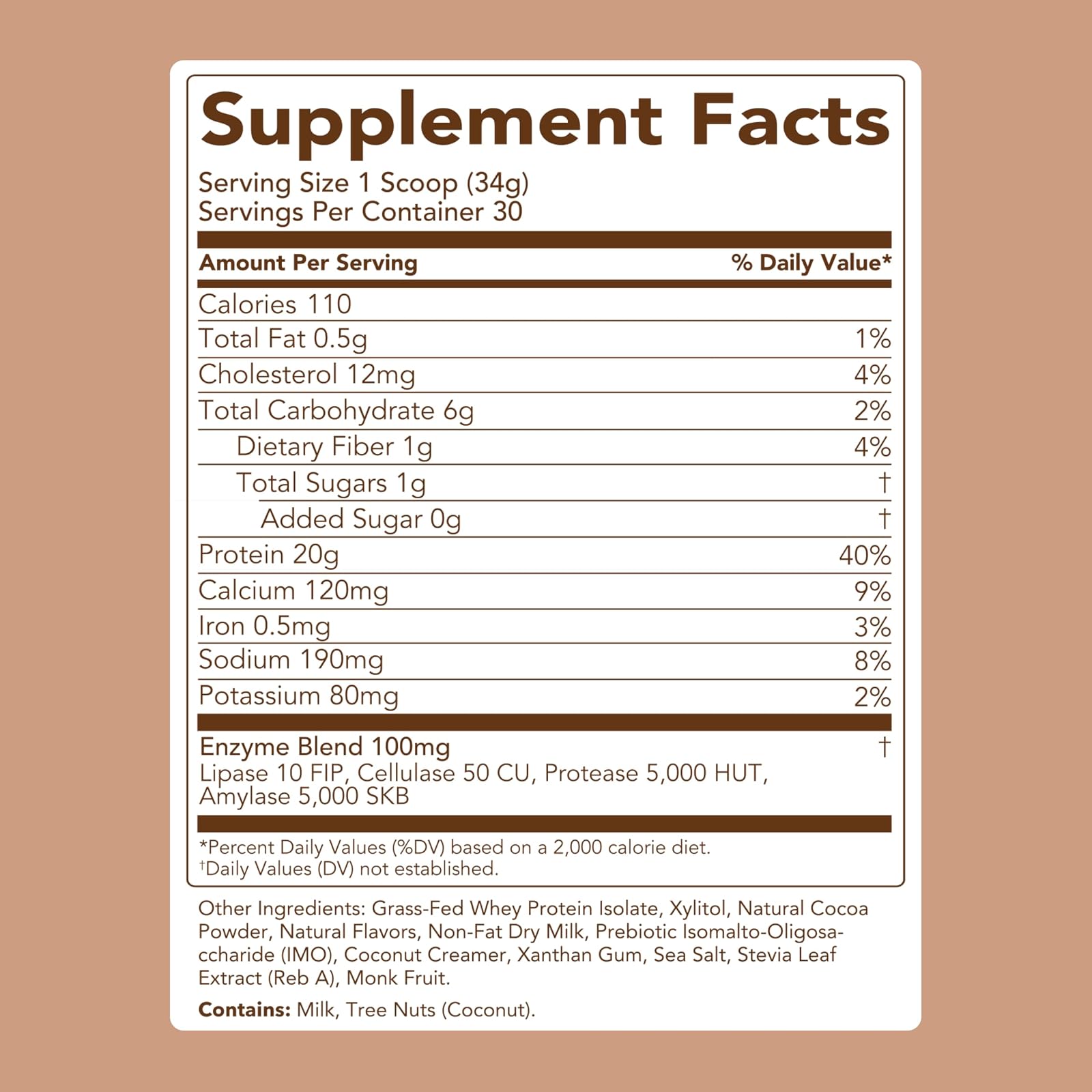delicious brownie batter protein supplement