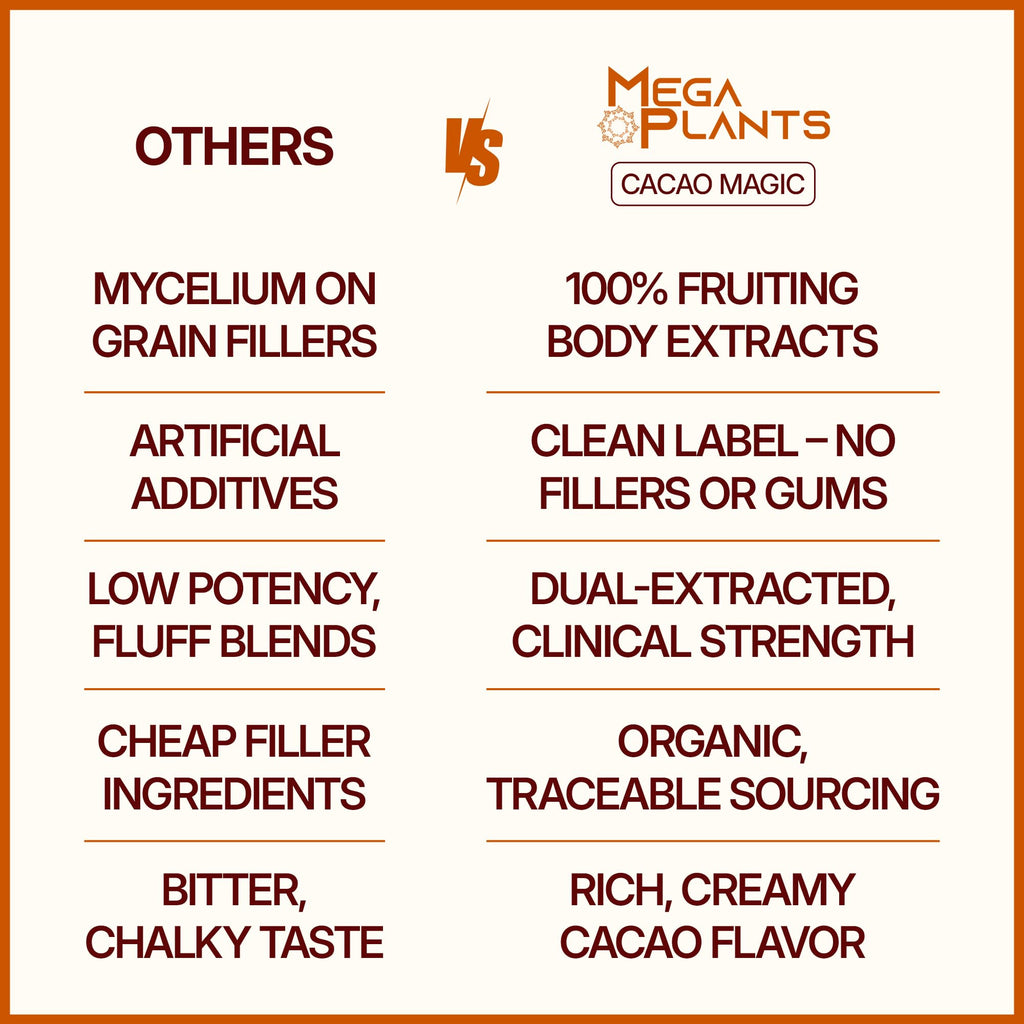 delicious cacao and mushroom blend