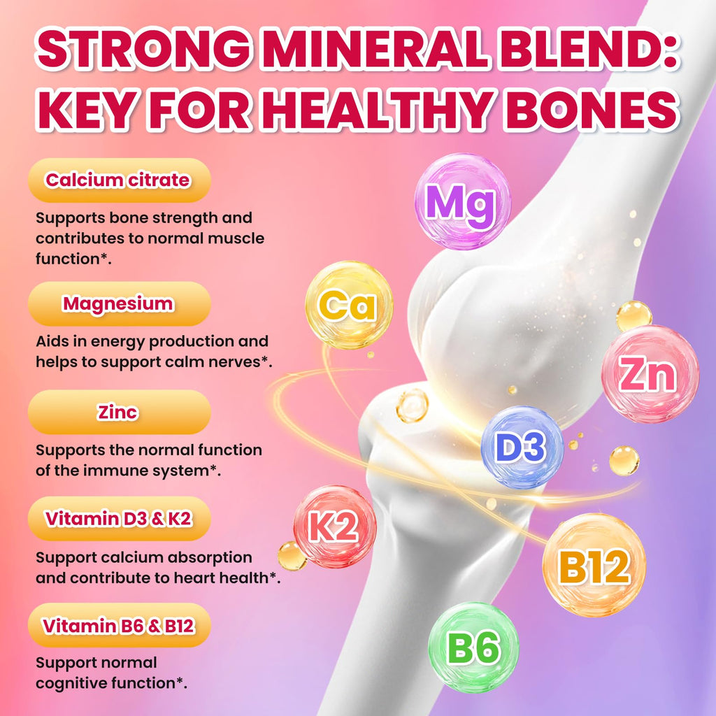 Delicious calcium citrate gummies for adults