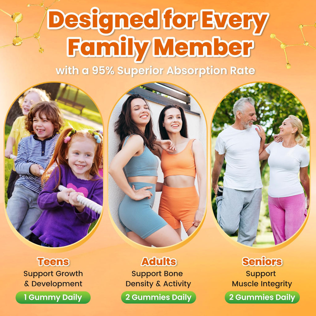 Delicious calcium citrate gummies for kids
