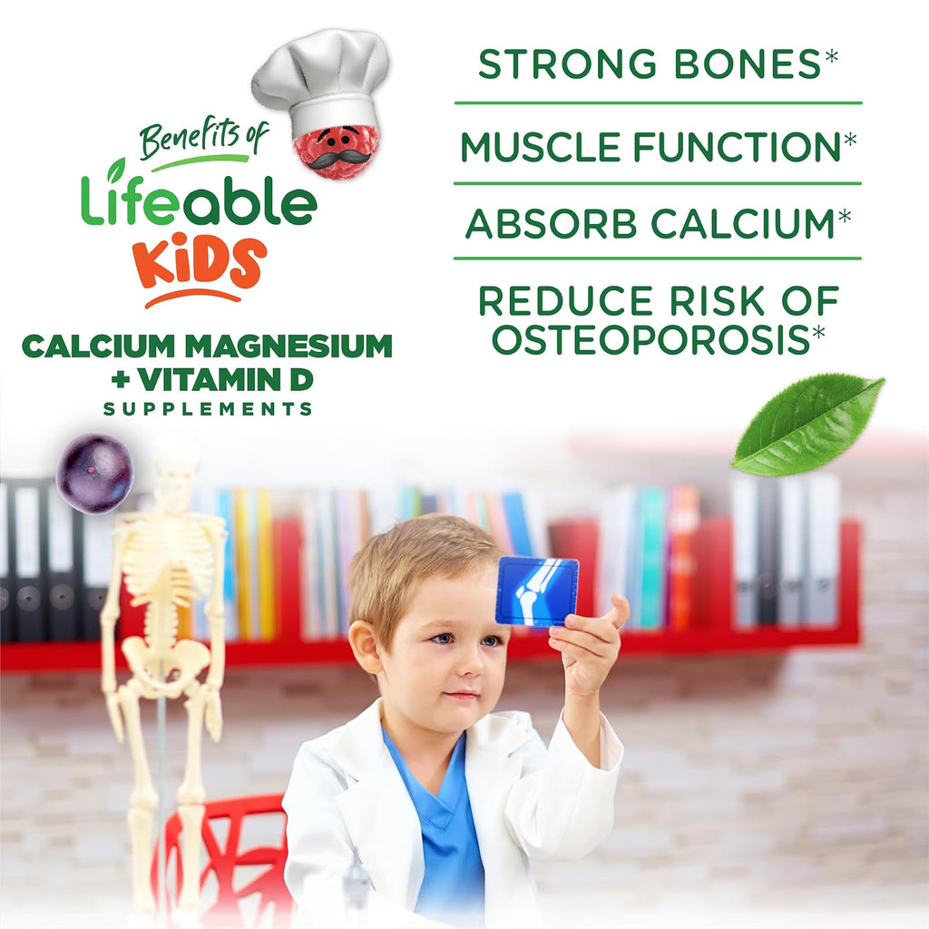Delicious calcium gummies for children's health