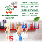 Delicious calcium gummies for children's health