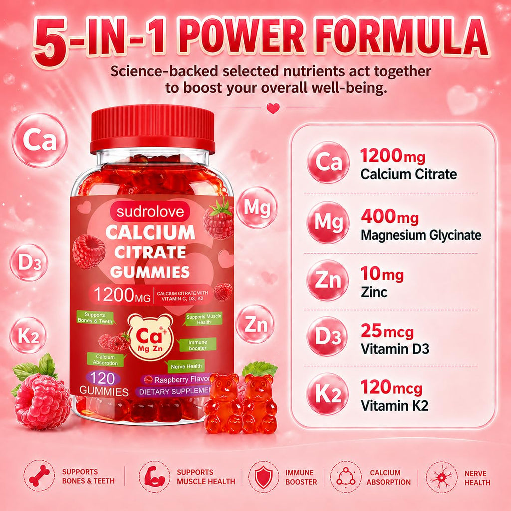 Delicious calcium gummies for daily health