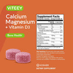 Delicious calcium gummies for daily intake