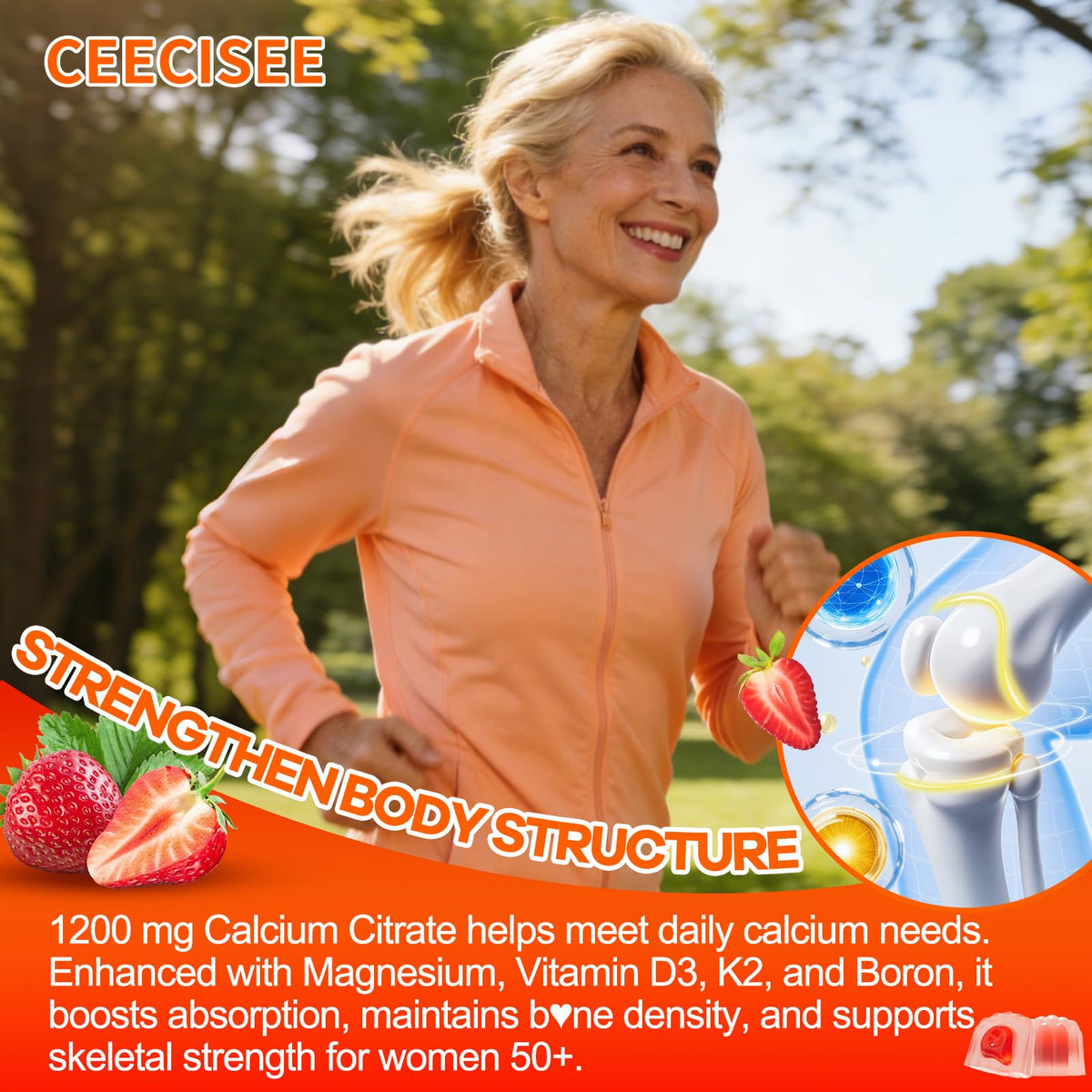 Delicious calcium gummies for kids and adults