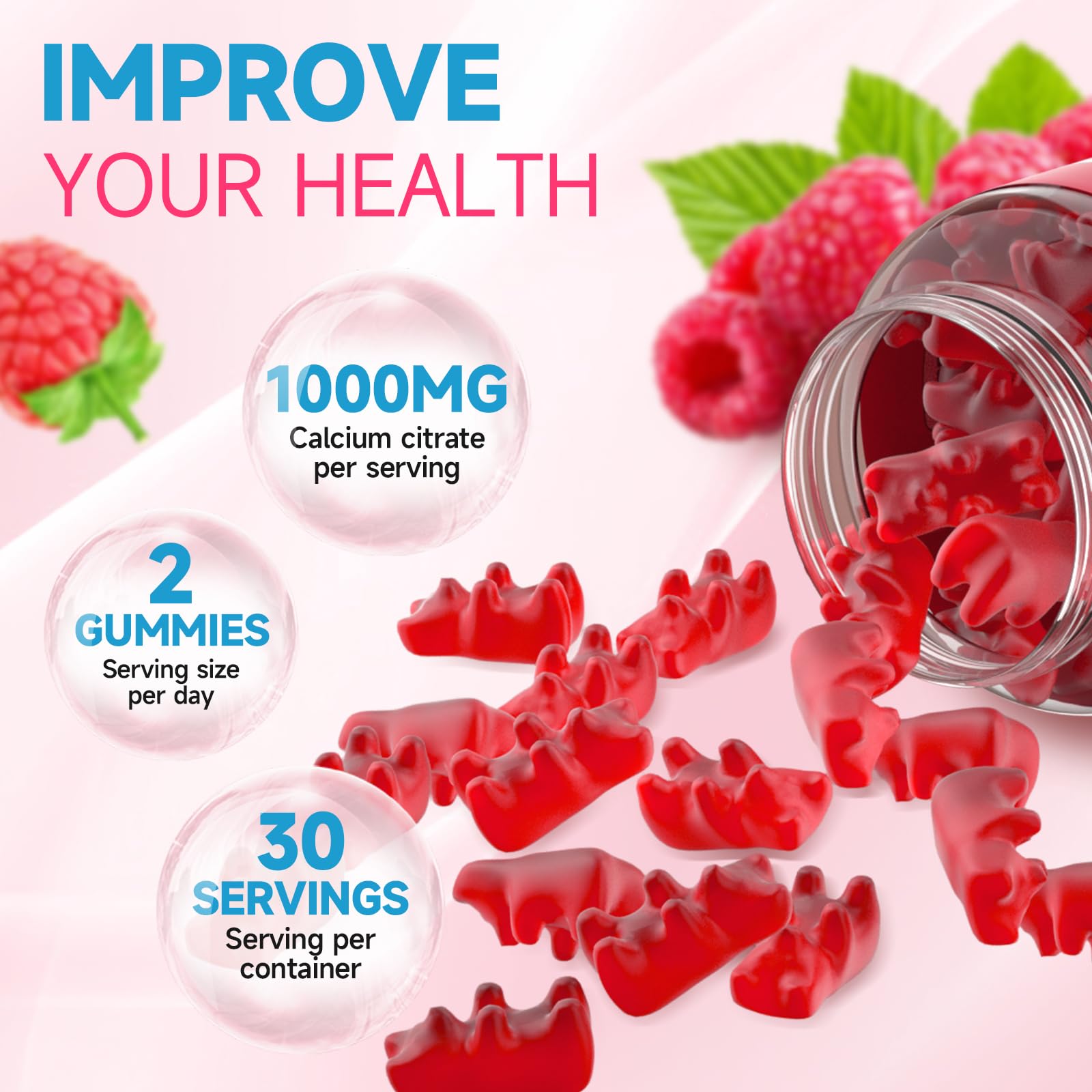 delicious calcium gummies for kids and adults