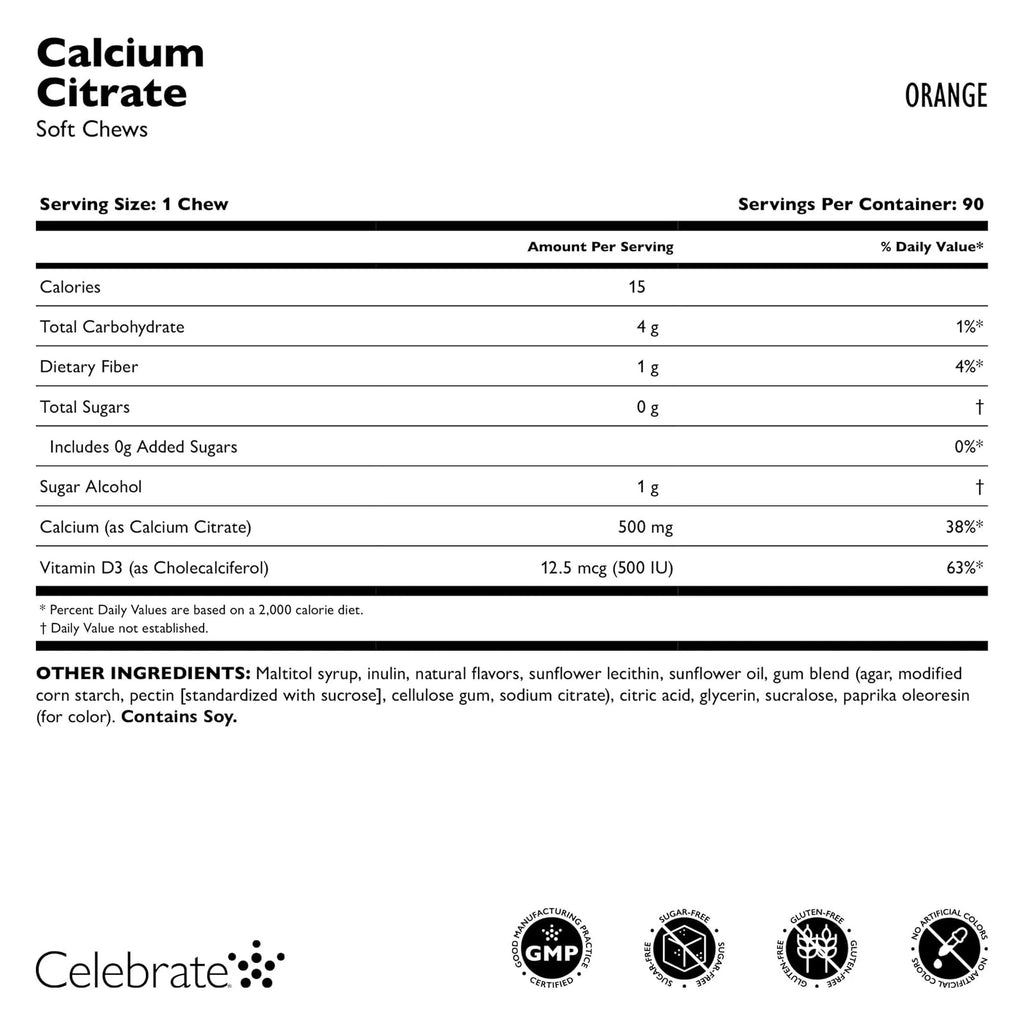 delicious calcium soft chews for strong bones