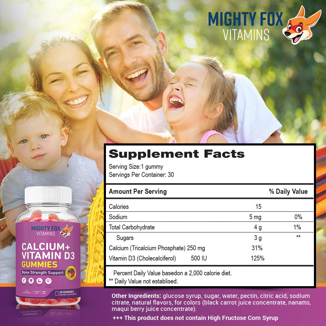 Delicious calcium vitamin gummies