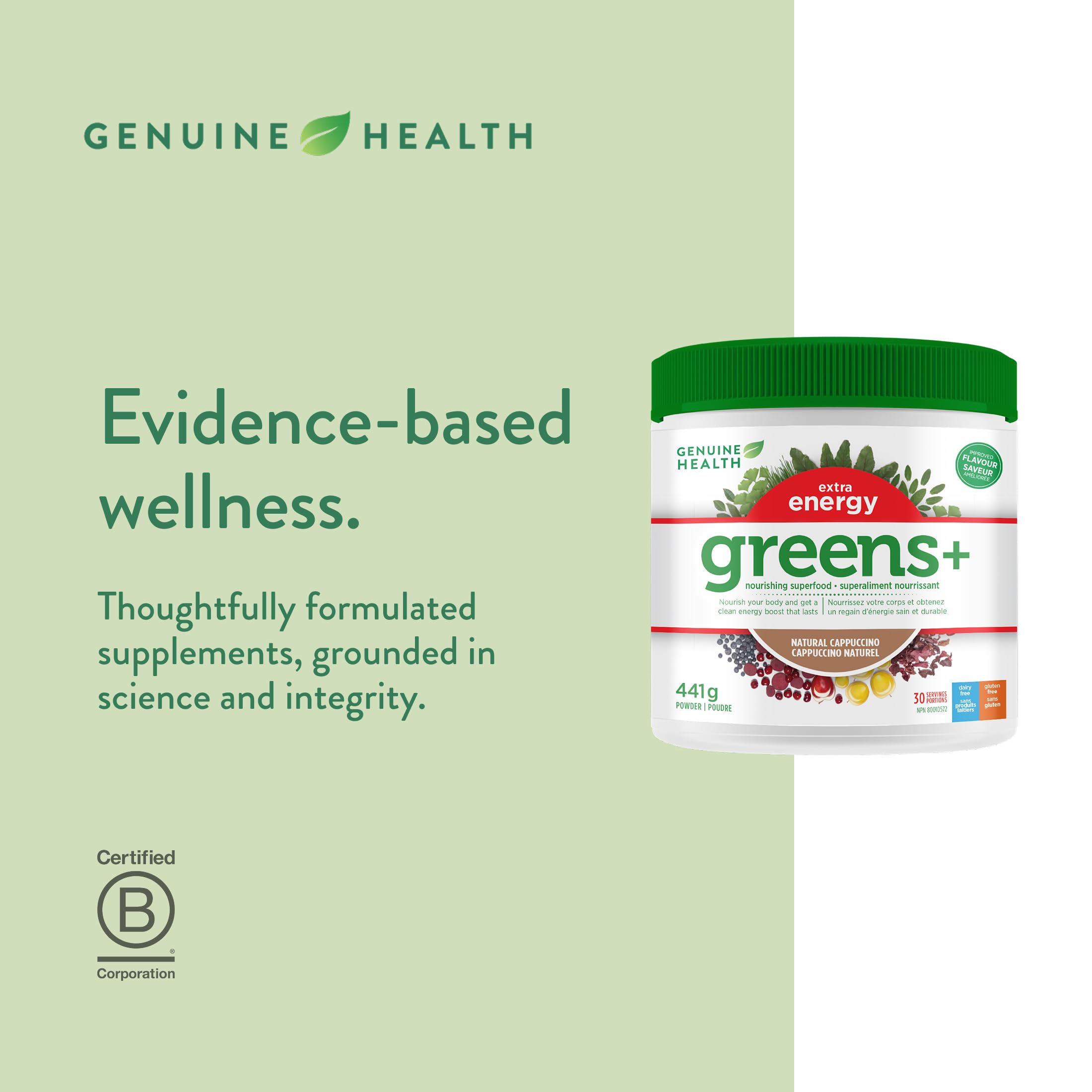 delicious cappuccino green superfood