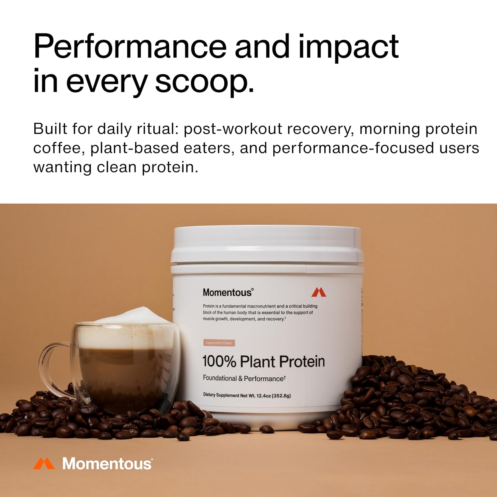 delicious cappuccino vegan protein shake