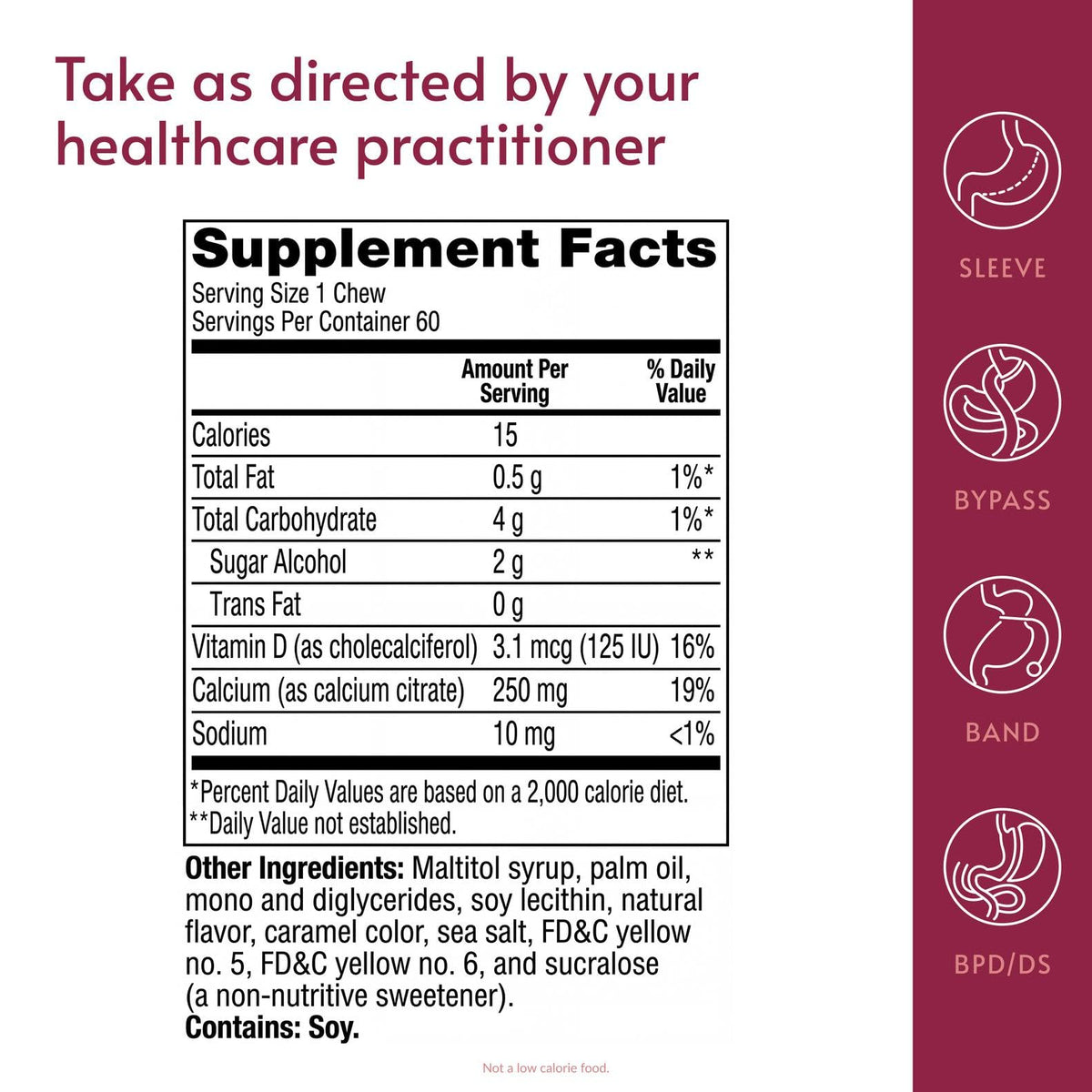 Delicious caramel calcium citrate for daily intake