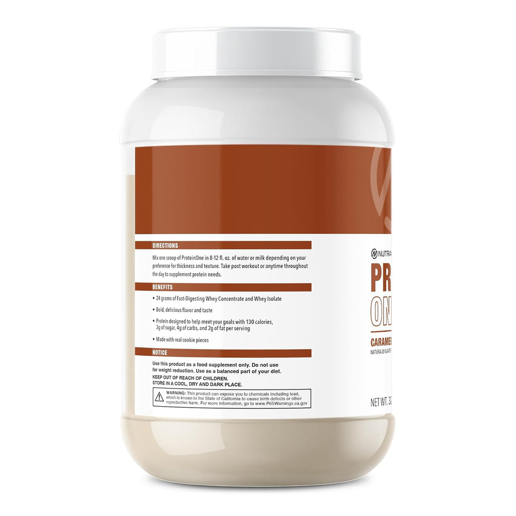 delicious caramel cookie crunch whey protein