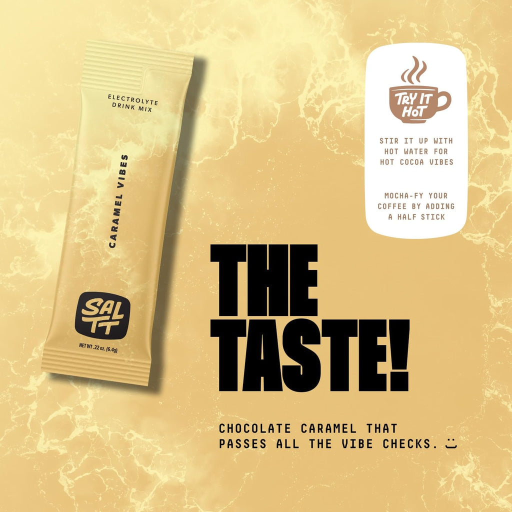 Delicious caramel flavour electrolyte mix