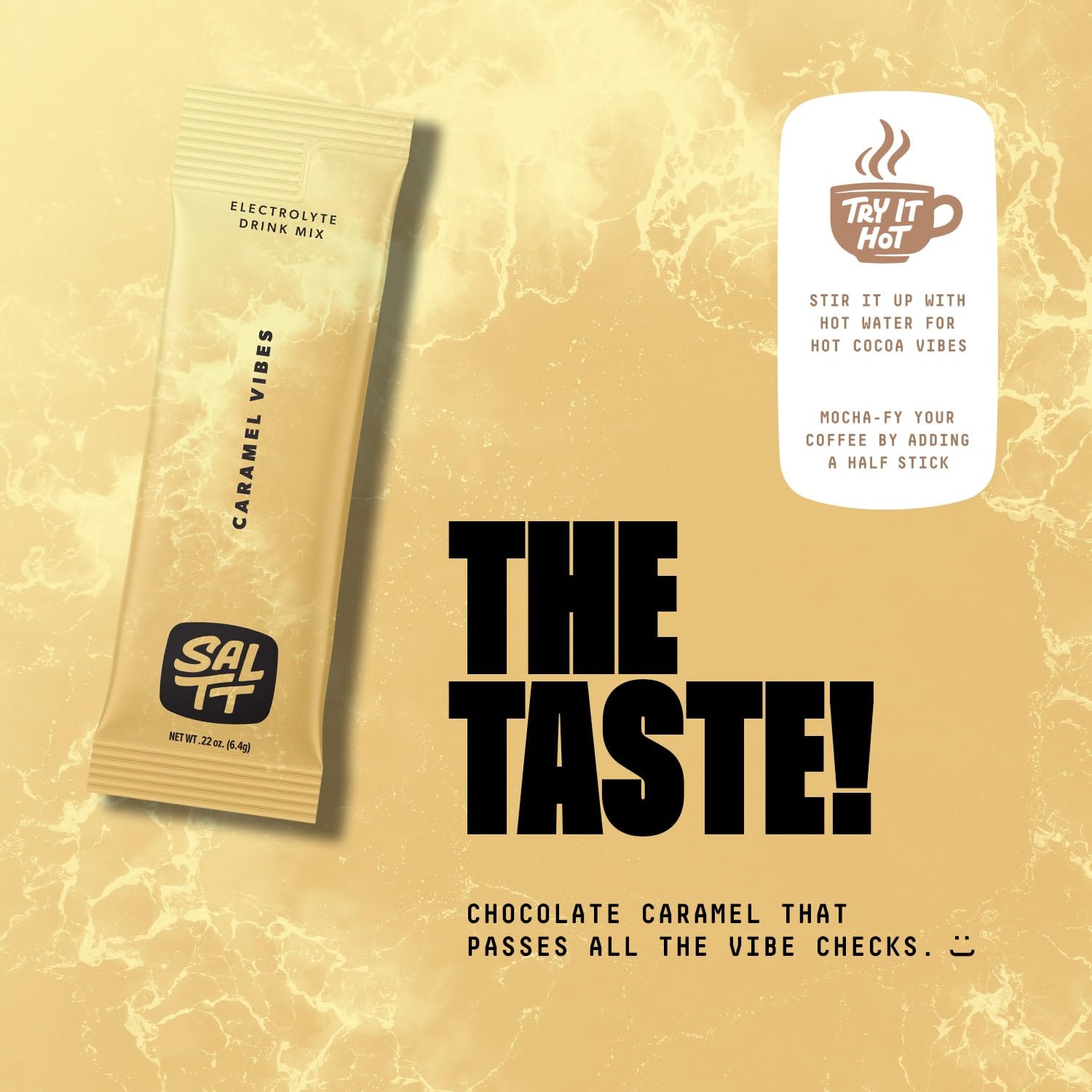 Delicious caramel flavour electrolyte mix