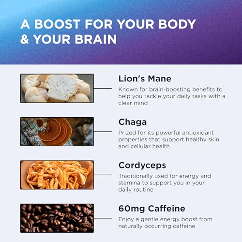 delicious caramel mushroom coffee drink