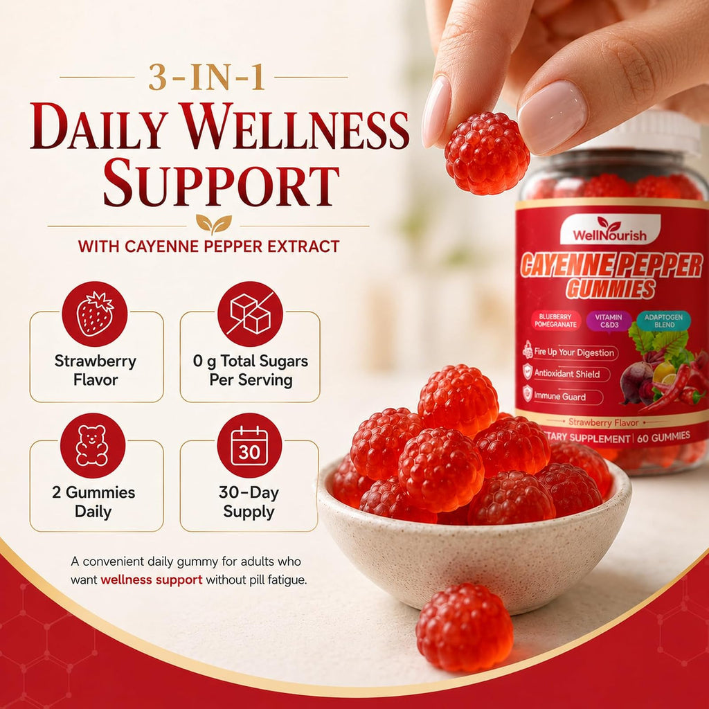 Delicious cayenne gummies for vitamins