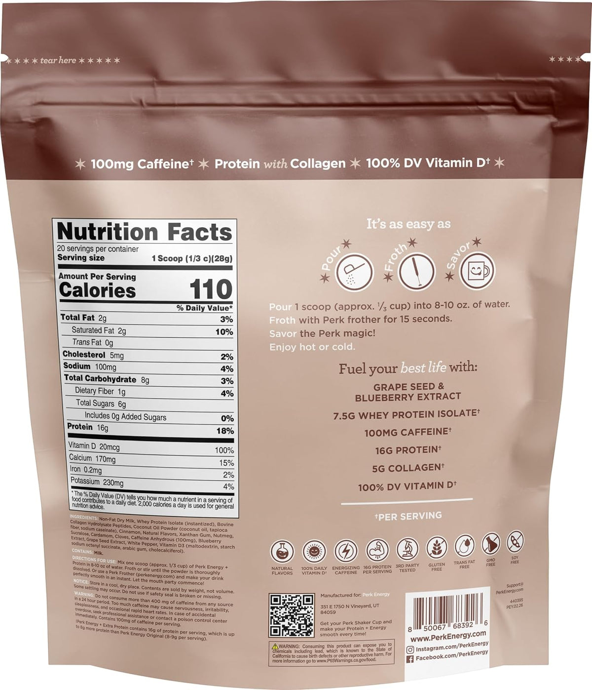 delicious chai latte flavour protein