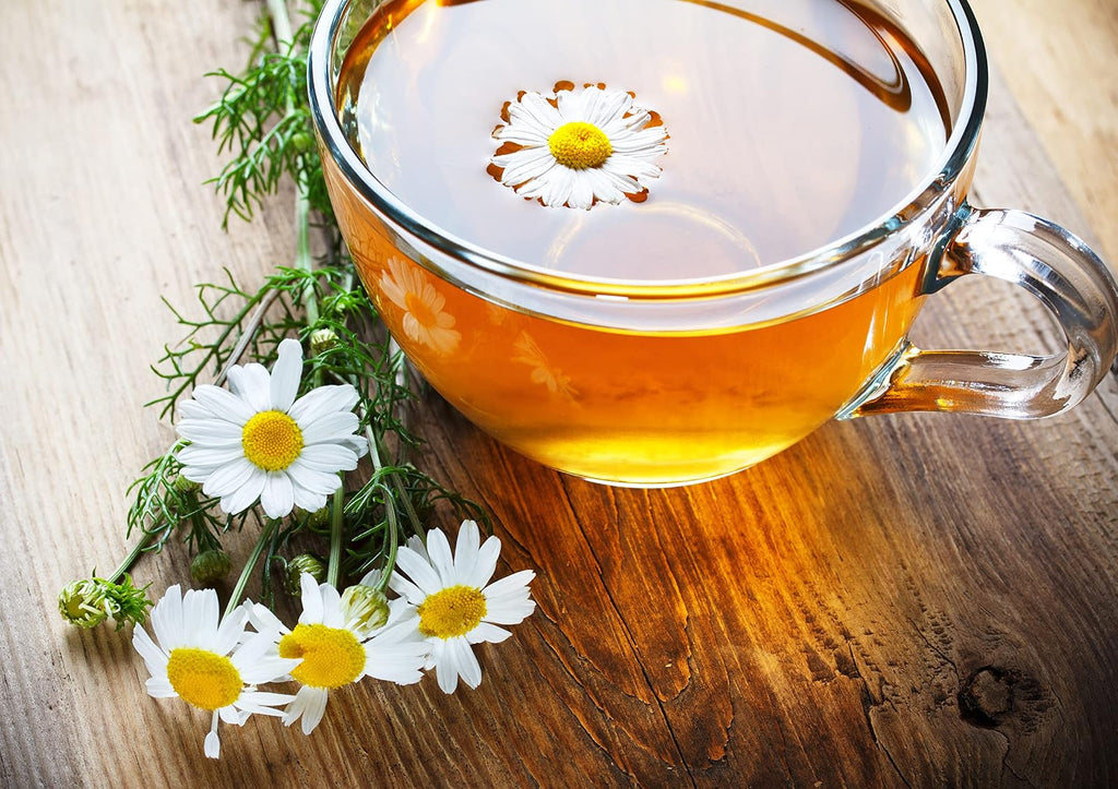 Delicious chamomile tea for bedtime