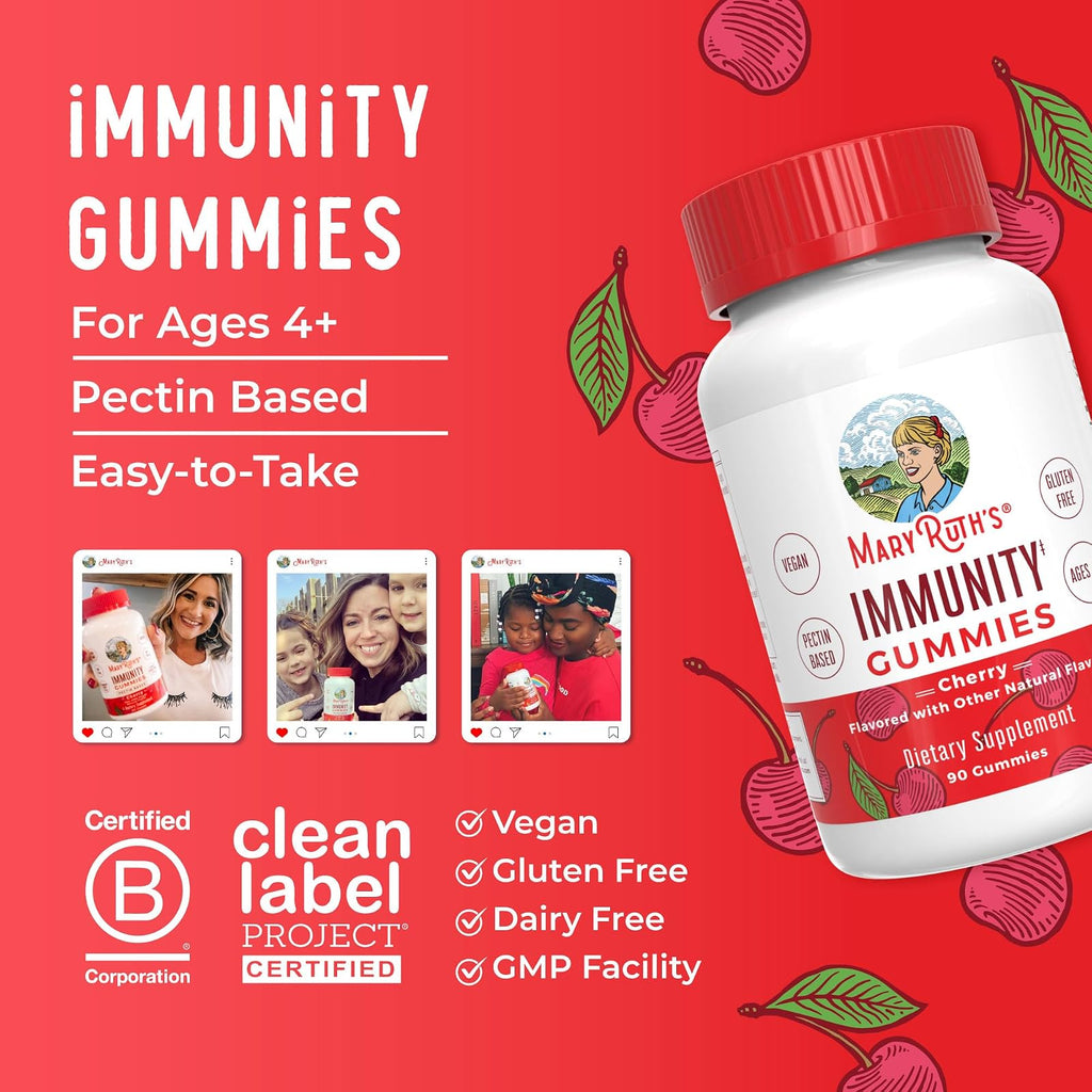 delicious cherry elderberry gummies for children