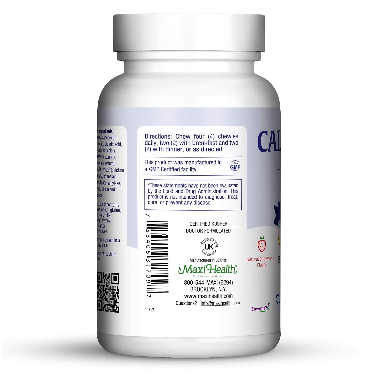 Delicious chewable calcium for healthy growth