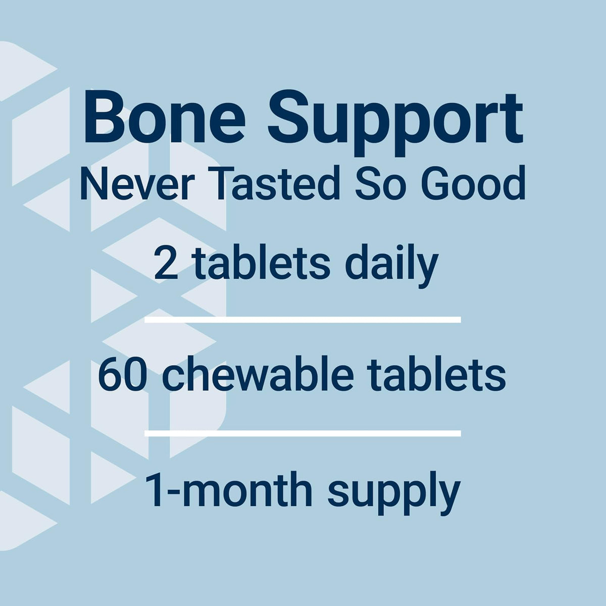 Delicious chewable calcium supplement
