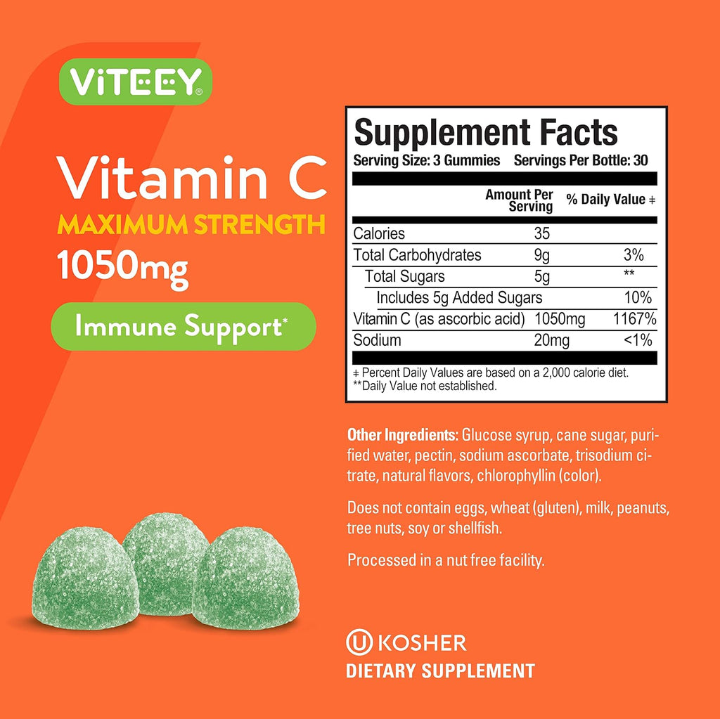 Delicious chewable vitamin C supplements