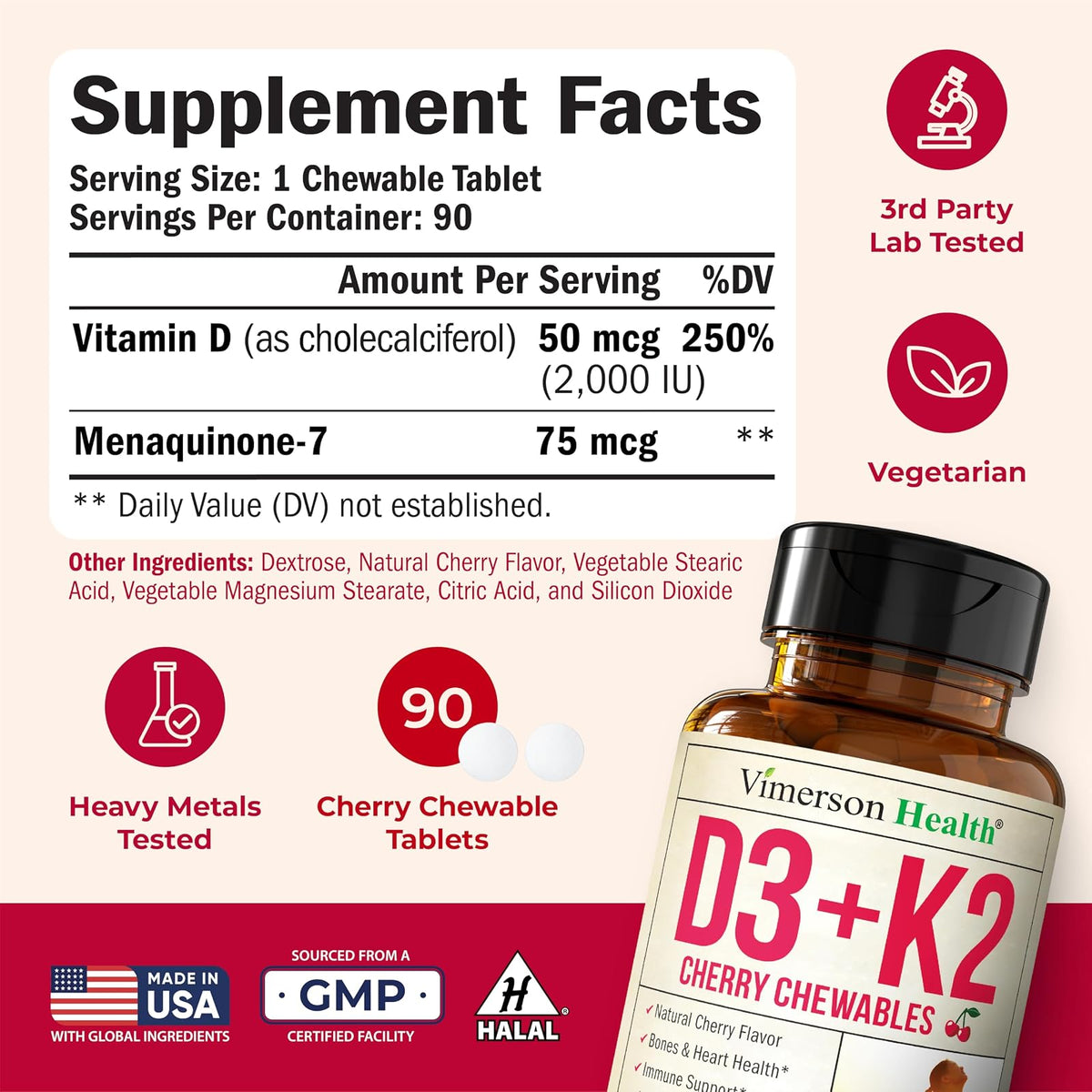 delicious chewable Vitamin D3 K2
