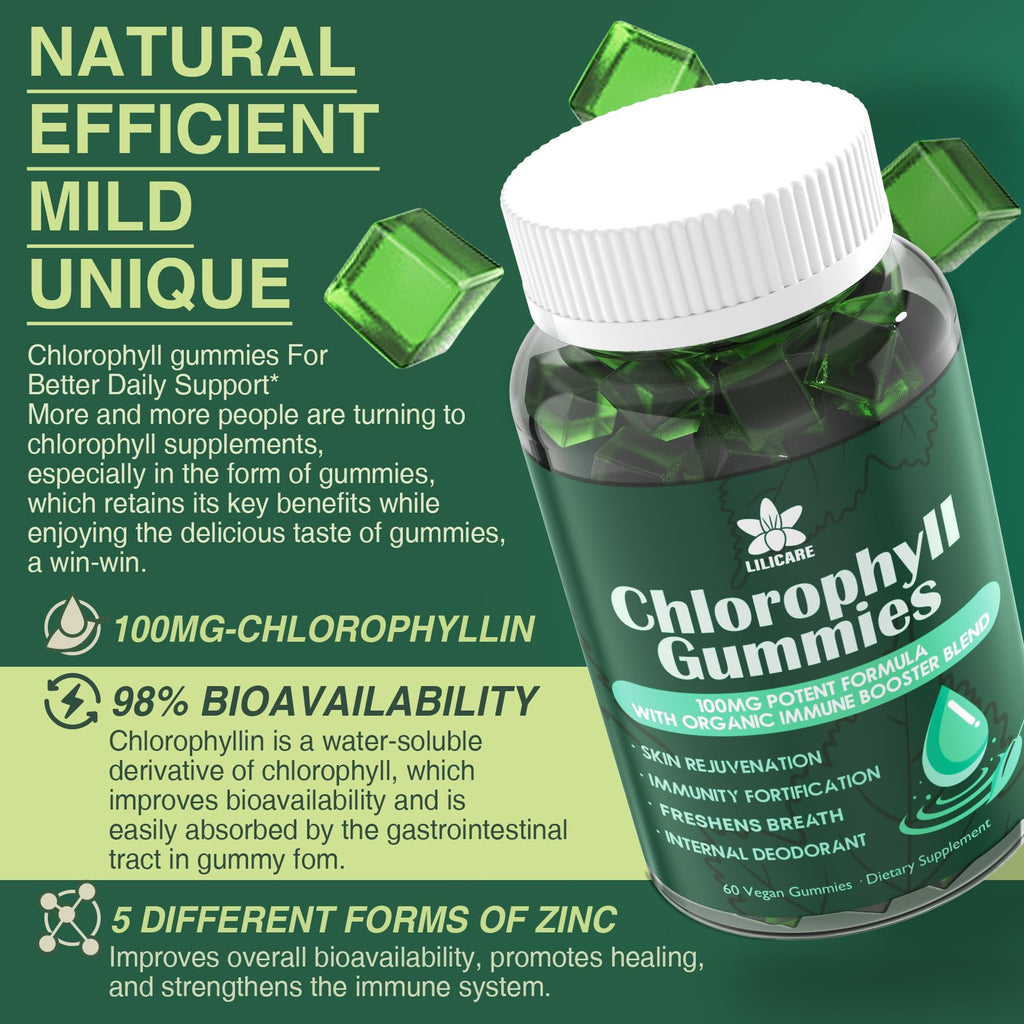 delicious chlorophyll gummies with elderberry