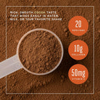 Delicious chocolate collagen drink mix