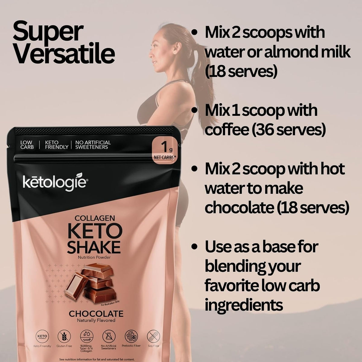 delicious chocolate collagen drink