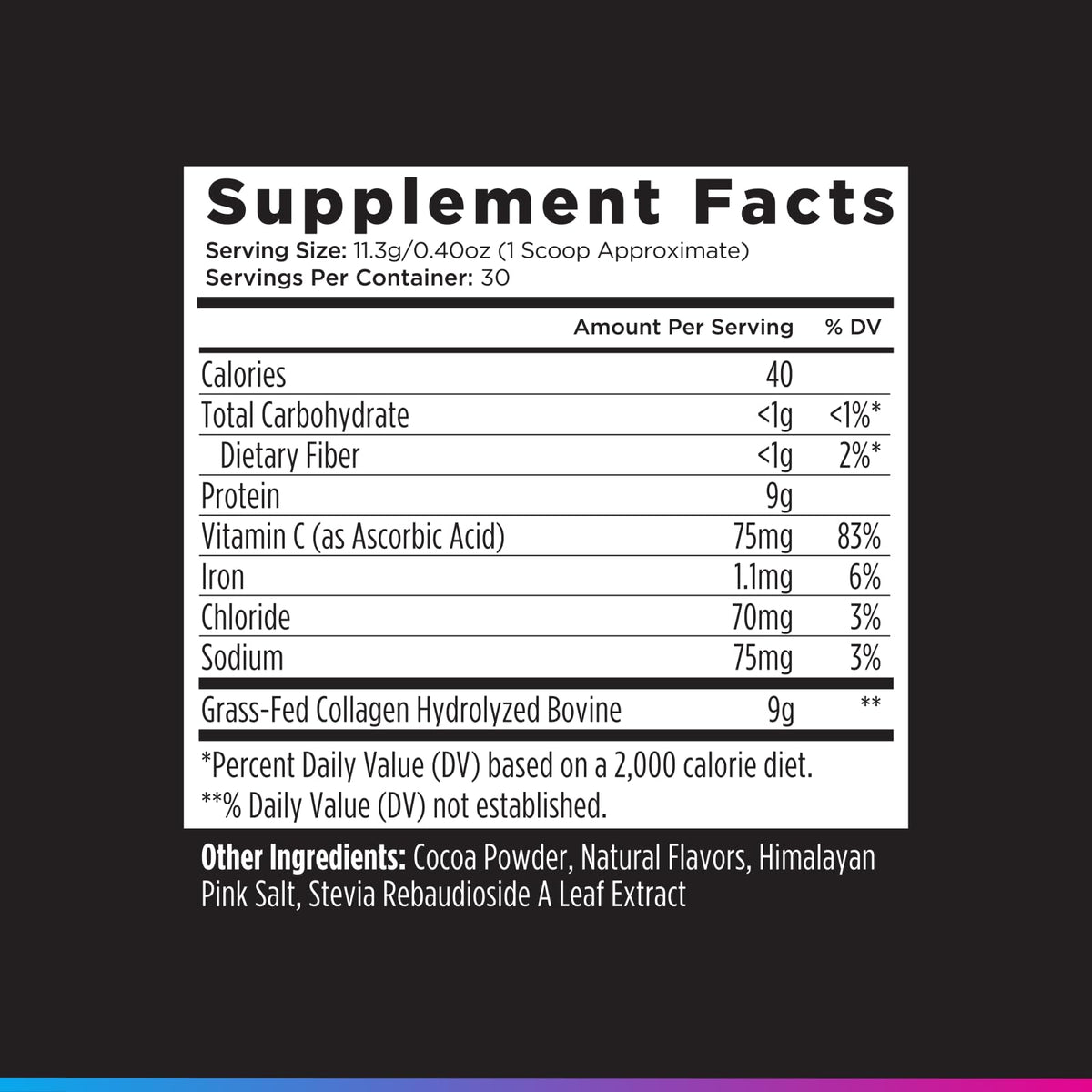 delicious chocolate collagen supplement