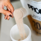 Delicious chocolate flavour protein shake