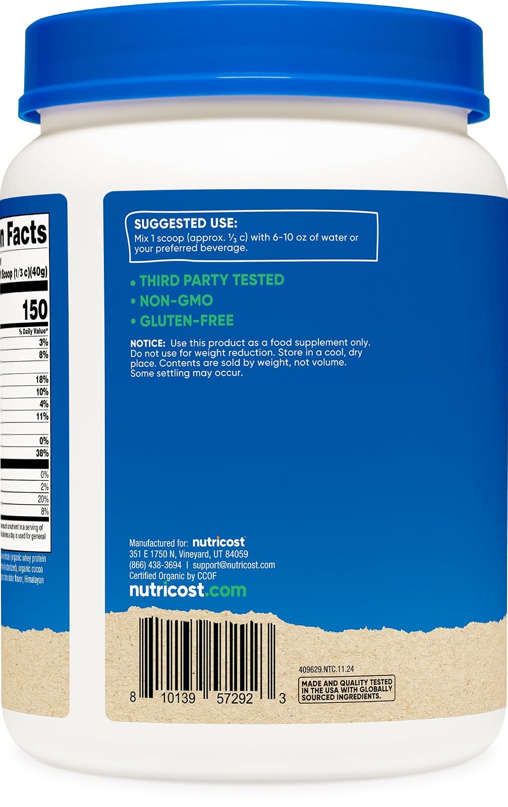 delicious chocolate flavour protein supplement