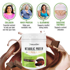 Delicious chocolate flavour protein supplement