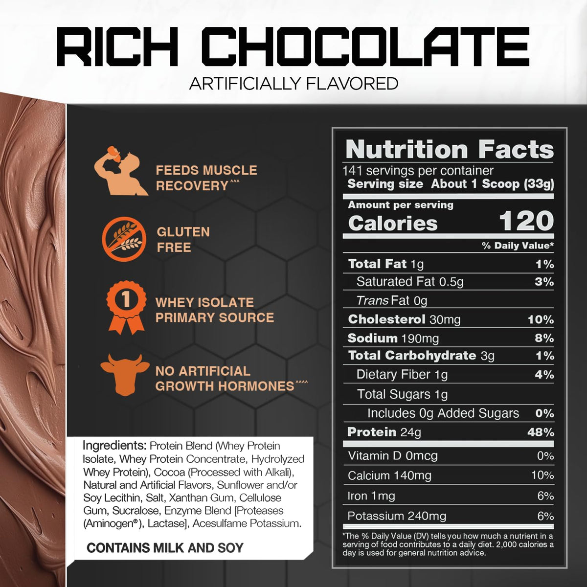delicious chocolate flavour protein