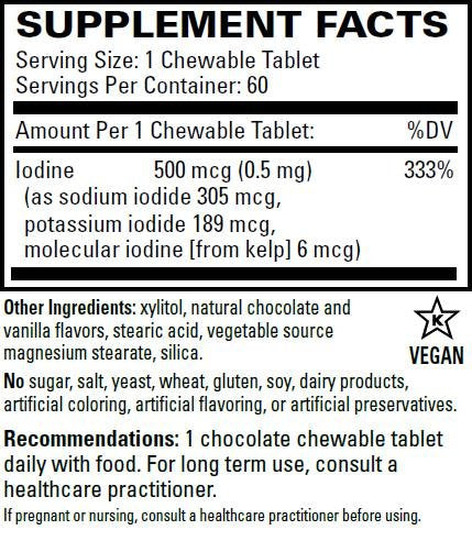 delicious chocolate iodine vitamins