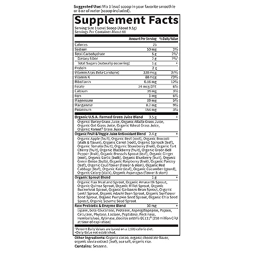 Delicious chocolate multivitamin powder