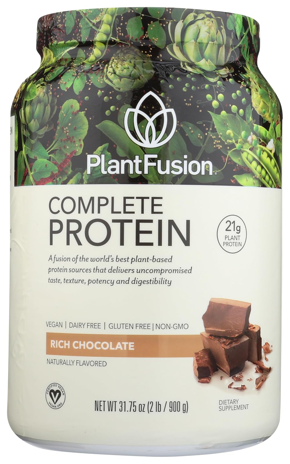 delicious chocolate plant based protein