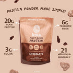 delicious chocolate plant protein shake