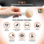 delicious chocolate protein powder supplement